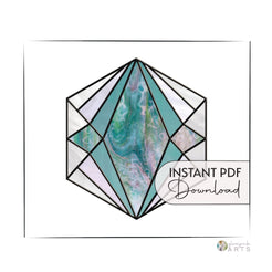 Beginner Hexagon Geometric Stained Glass Pattern – GlassyRock Arts