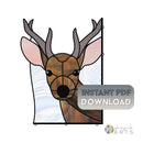 Buck Deer Stained Glass Pattern – GlassyRock Arts