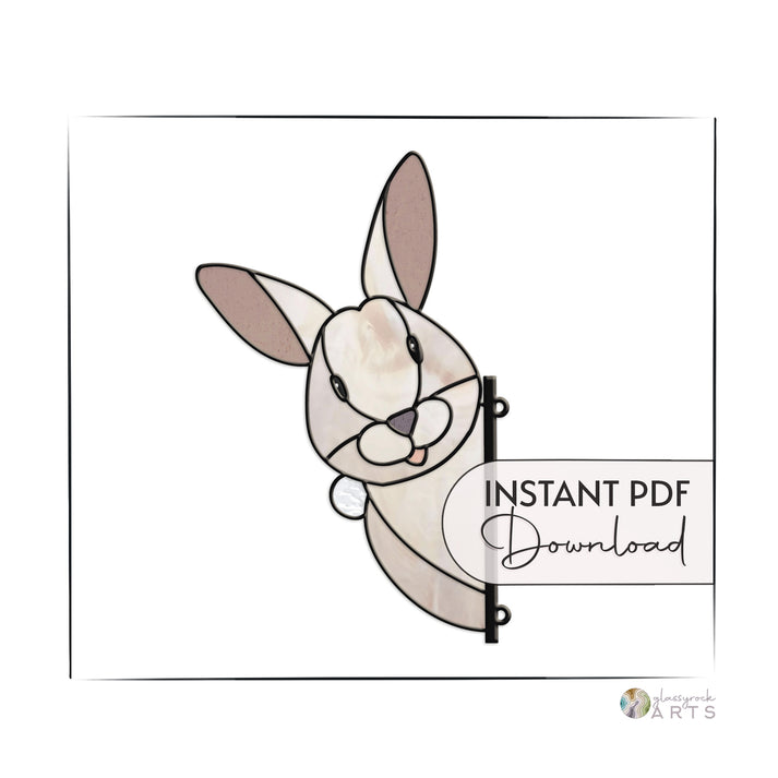 Bunny Stained Glass Rabbit Pattern – GlassyRock Arts