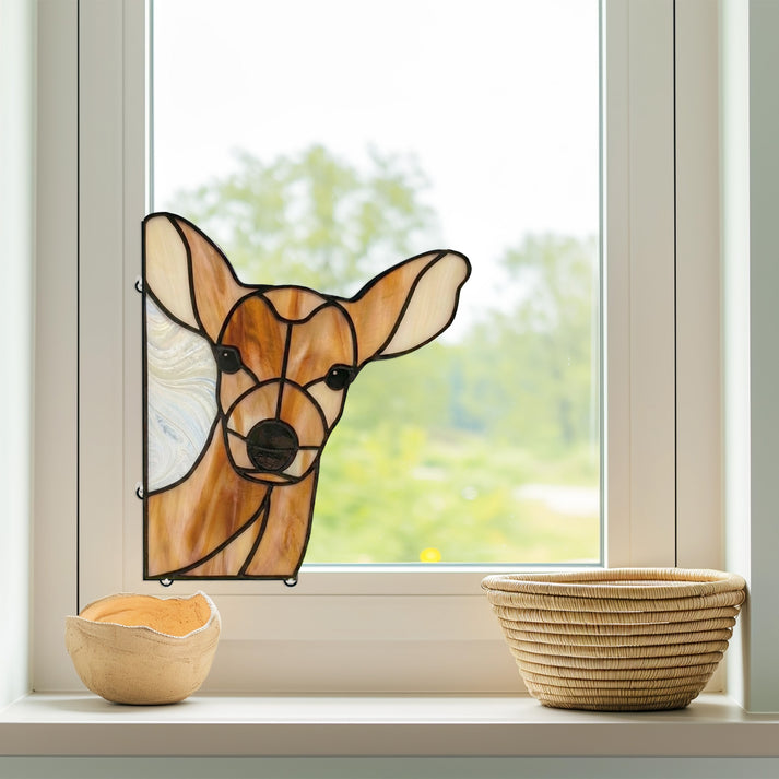 Deer Buddy Stained Glass Pattern - GlassyRock Arts
