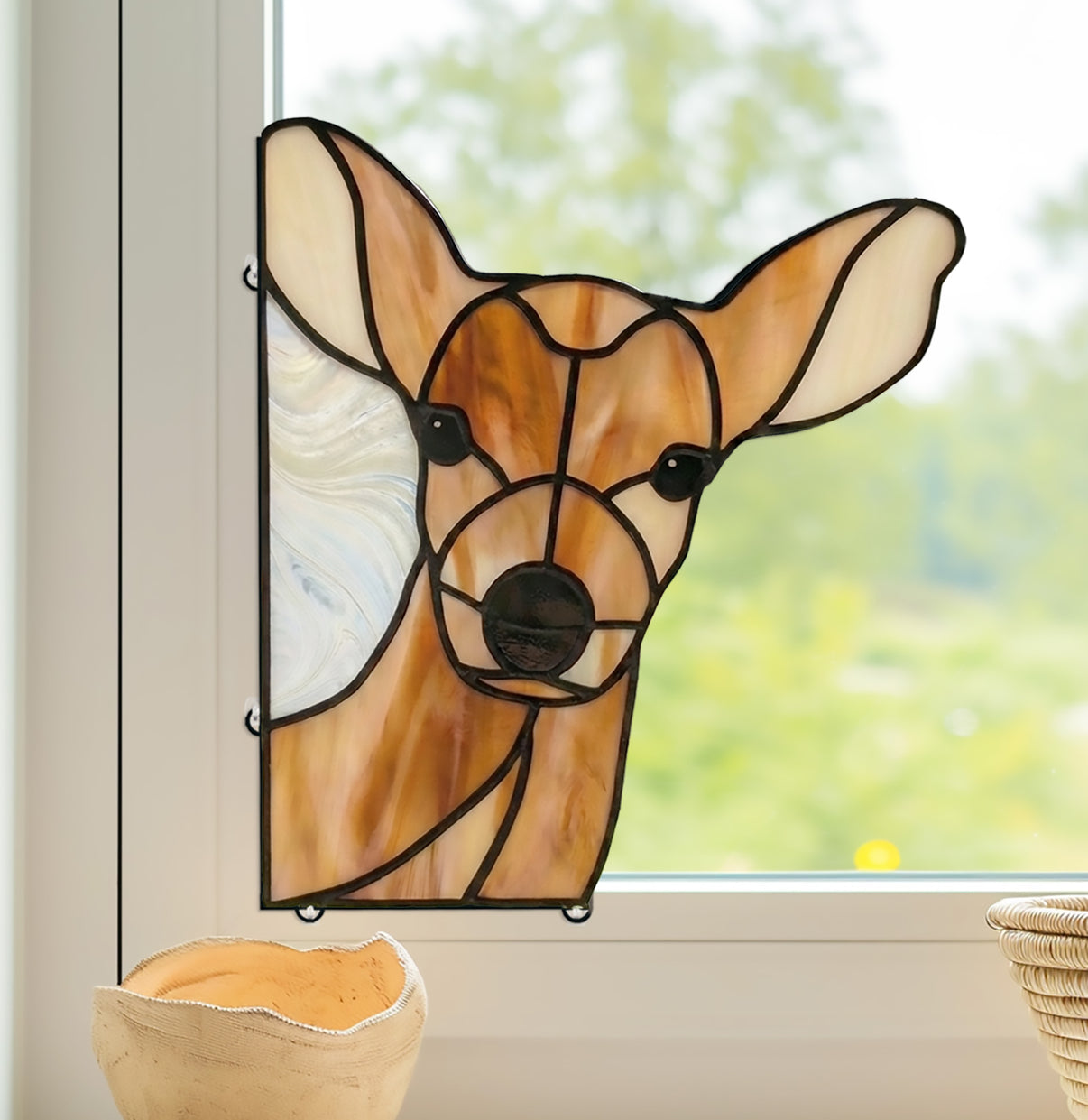 Deer Buddy Stained Glass Pattern - GlassyRock Arts