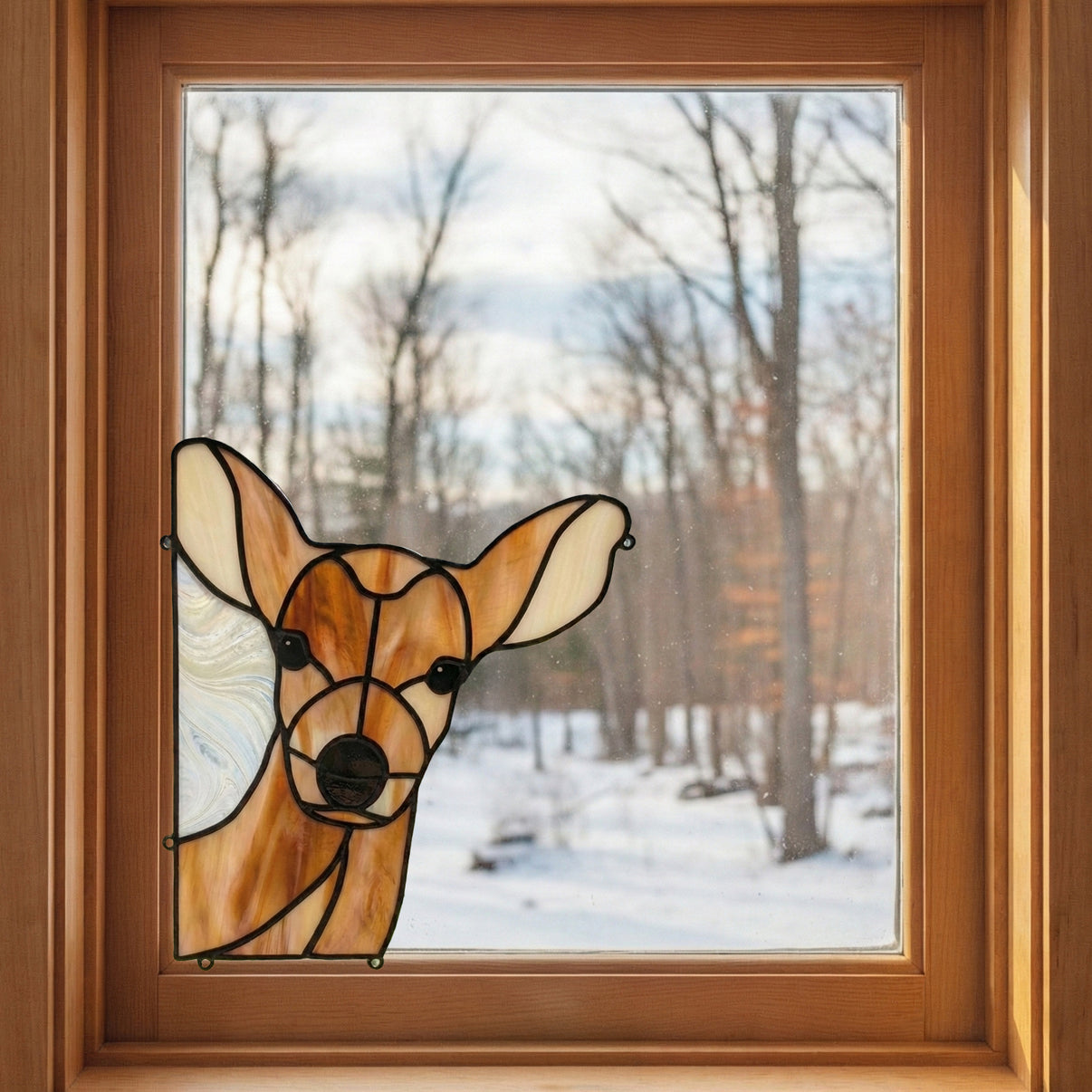 Deer Buddy Stained Glass Pattern - GlassyRock Arts