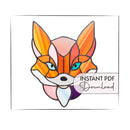 Fox Stained Glass Pattern – GlassyRock Arts