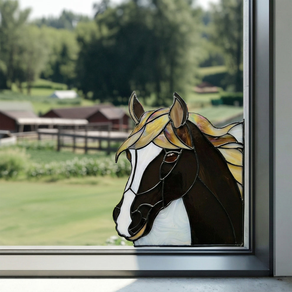 Horse Stained Glass Pattern - GlassyRock Arts - GlassyRock Arts