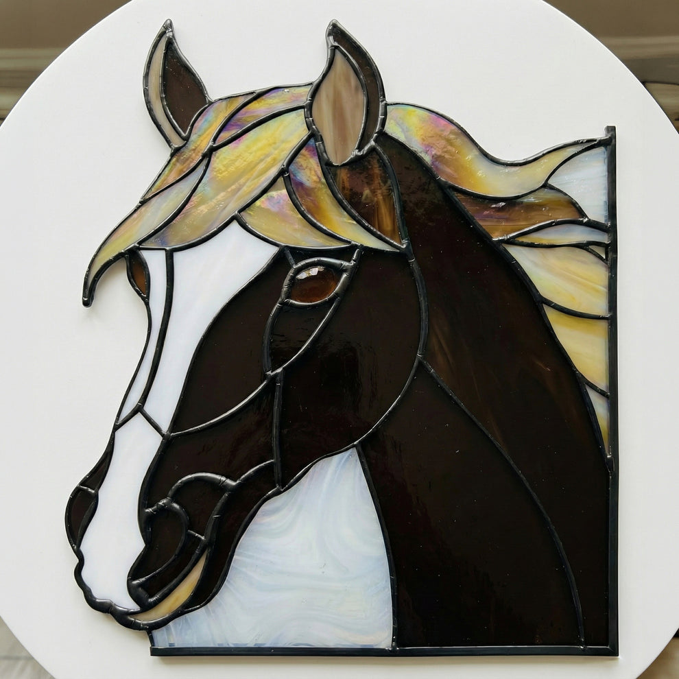 Horse Stained Glass Pattern - GlassyRock Arts - GlassyRock Arts