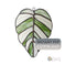Stained Glass Philodendron Leaf Pattern – GlassyRock Arts