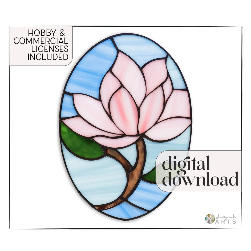 Stained Glass Flower Patterns and Templates from GlassyRock Arts