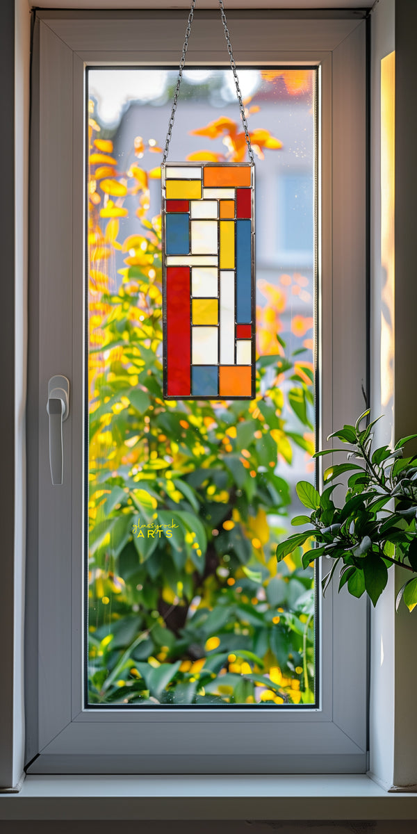 Patchwork Beginner Stained Glass Pattern - GlassyRock Arts