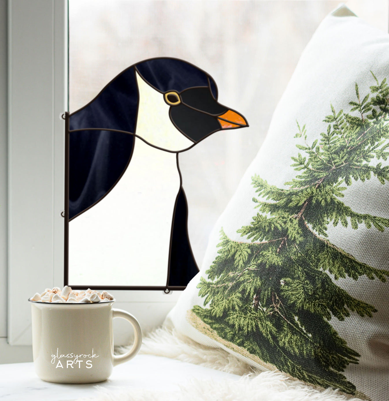 Penguin Stained Glass Pattern – GlassyRock Arts