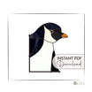 Penguin Stained Glass Pattern – GlassyRock Arts