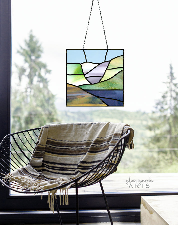 Scottish Highlands Beginner Landscape Stained Glass Pattern ...