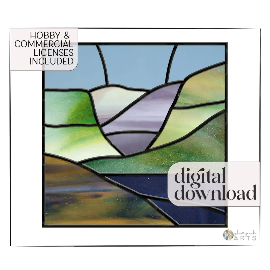 Modern Free Stained Glass Patterns Here – GlassyRock Arts