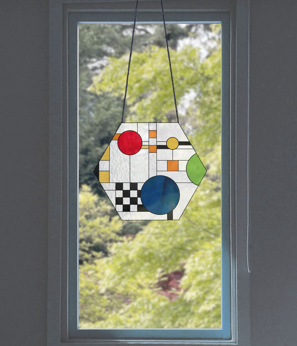 Symphony Hexagon Stained Glass Pattern - GlassyRock Arts