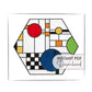 Symphony Hexagon Stained Glass Pattern – GlassyRock Arts