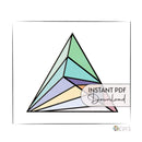 Triangle Stained Glass Pattern – GlassyRock Arts